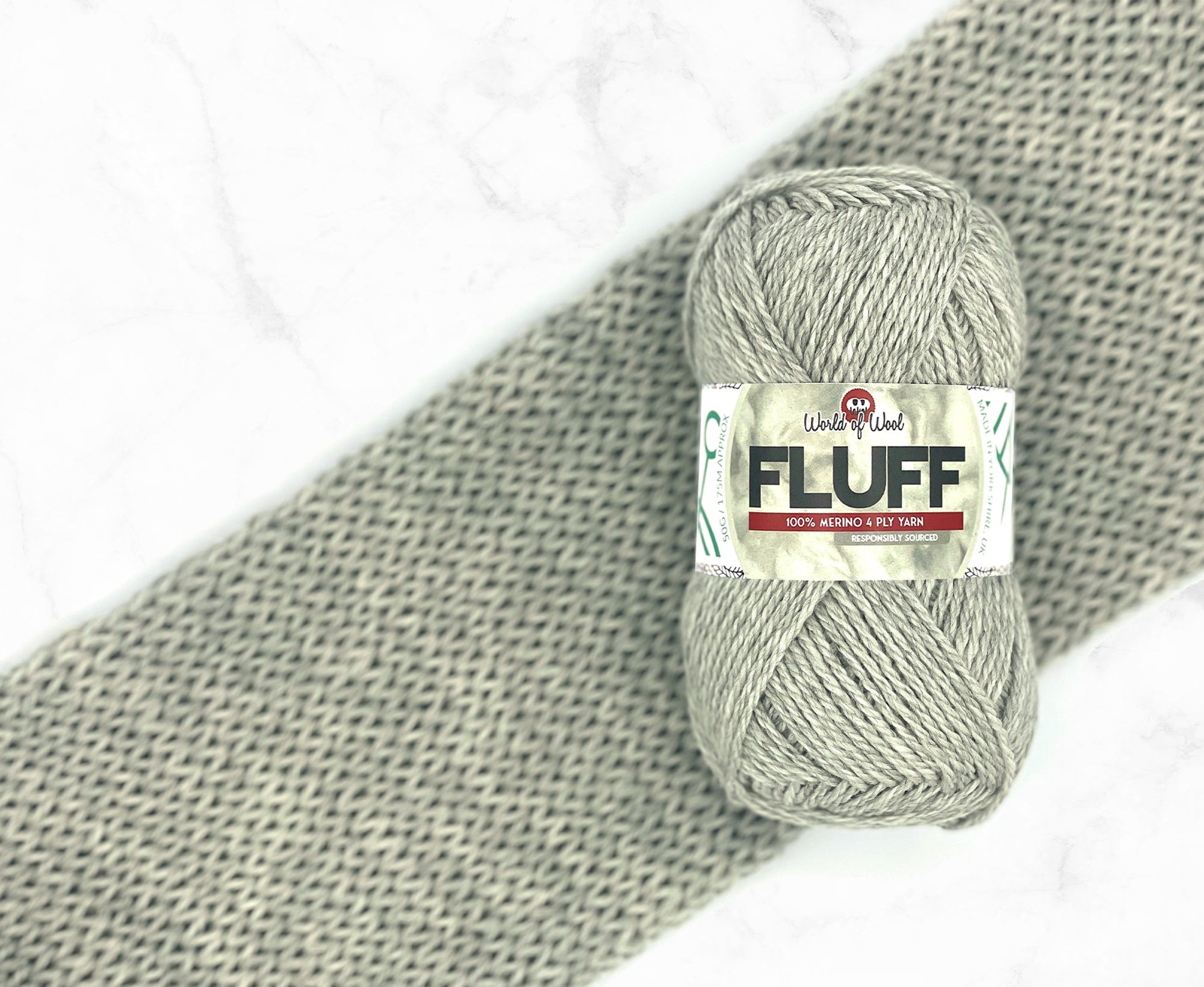 Baby Seal Fluff Merino 4 Ply Yarn Grey – World of Wool Trade