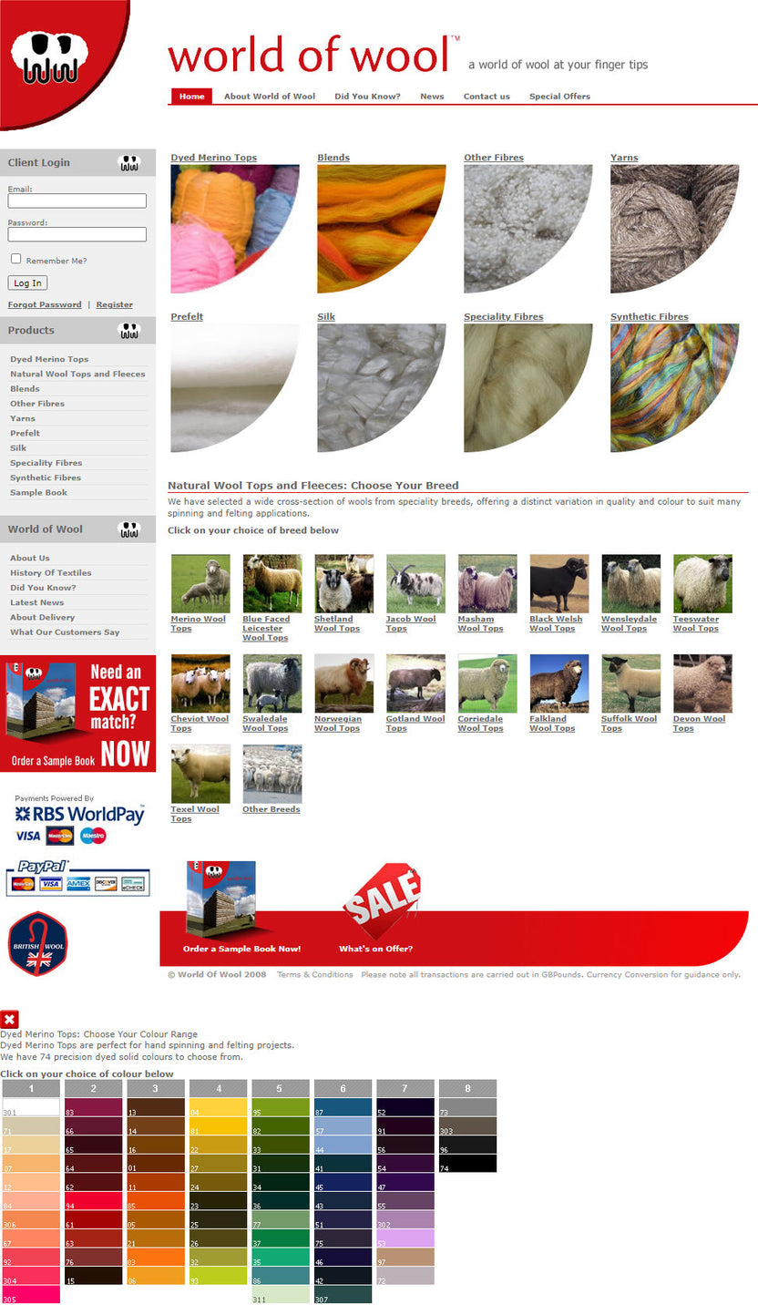 World of Wool - worldwide suppliers of fibre to craft enthusiasts ...