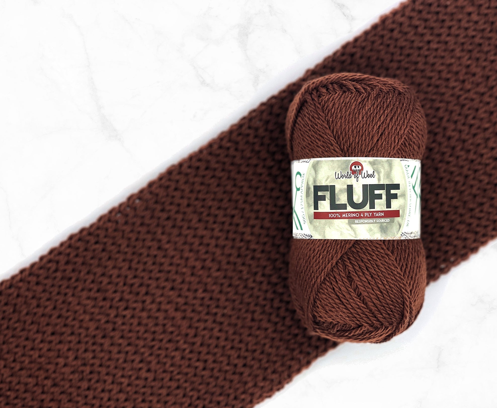 Momma Bear Fluff Merino 4 Ply Yarn Brown – World of Wool Trade