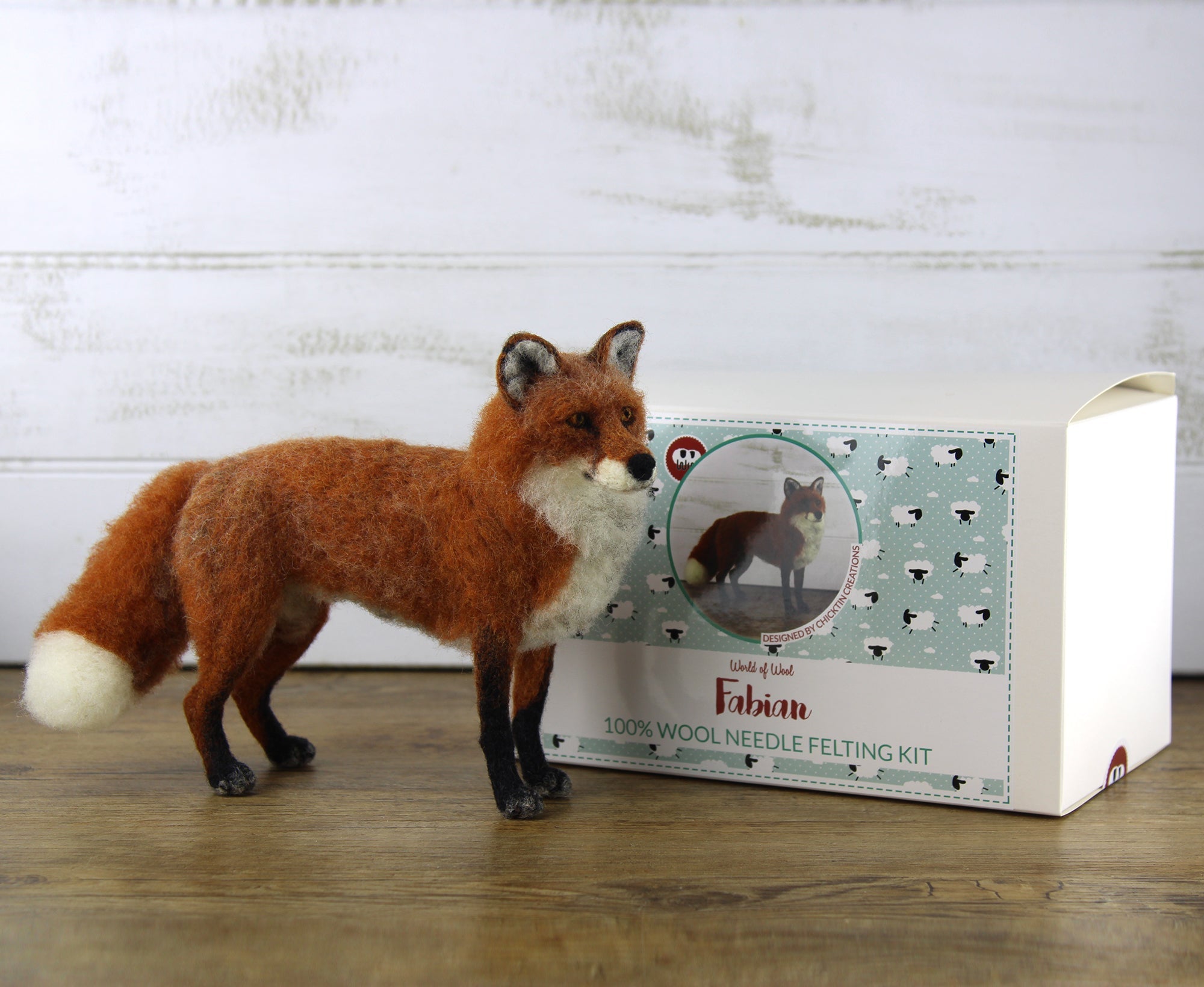 Fabian The Fox | Needle Felting Kit – World of Wool Trade