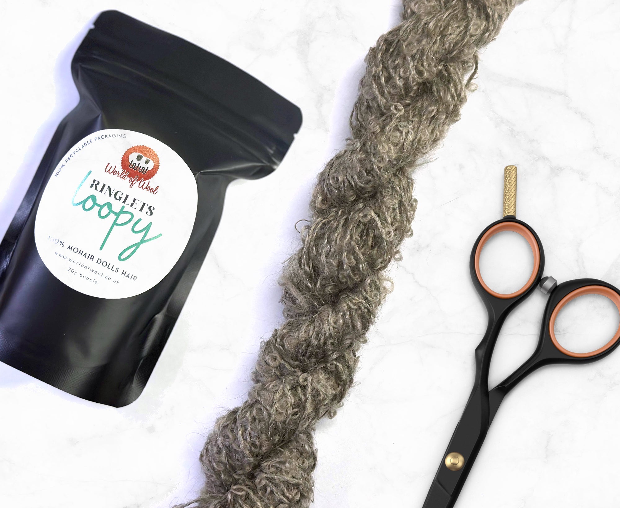 Clay Brown Loopy Ringlets Dolls Hair – World of Wool Trade