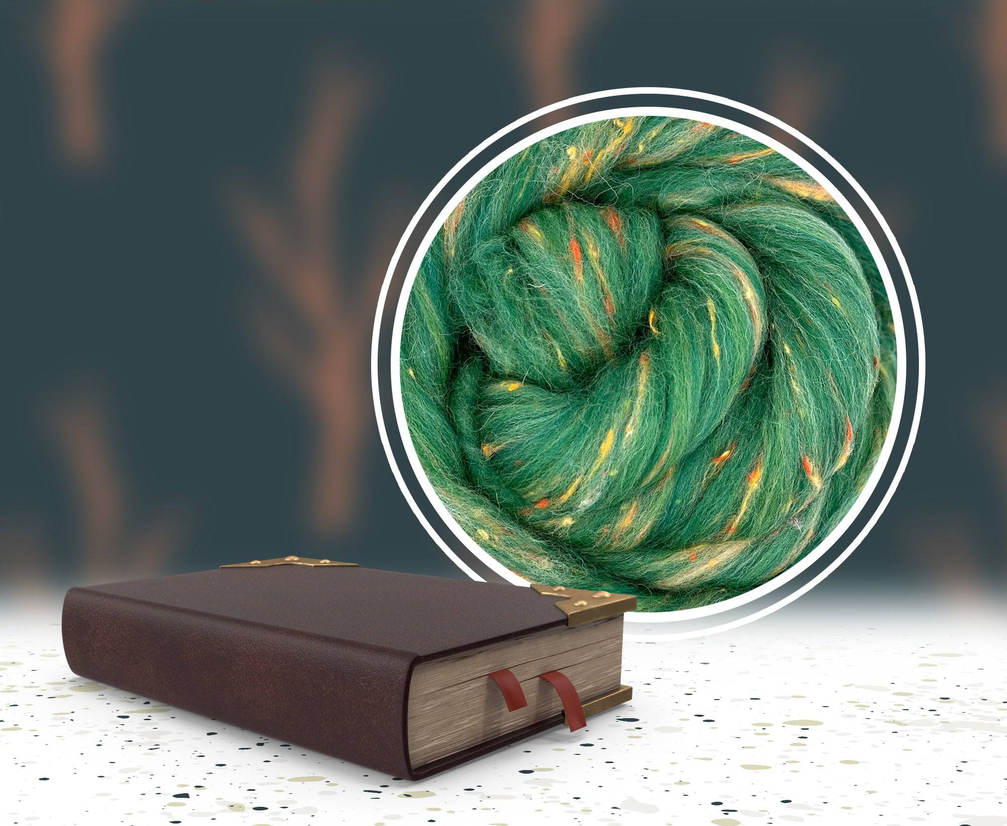 Riddle green spinning wool – World of Wool Trade