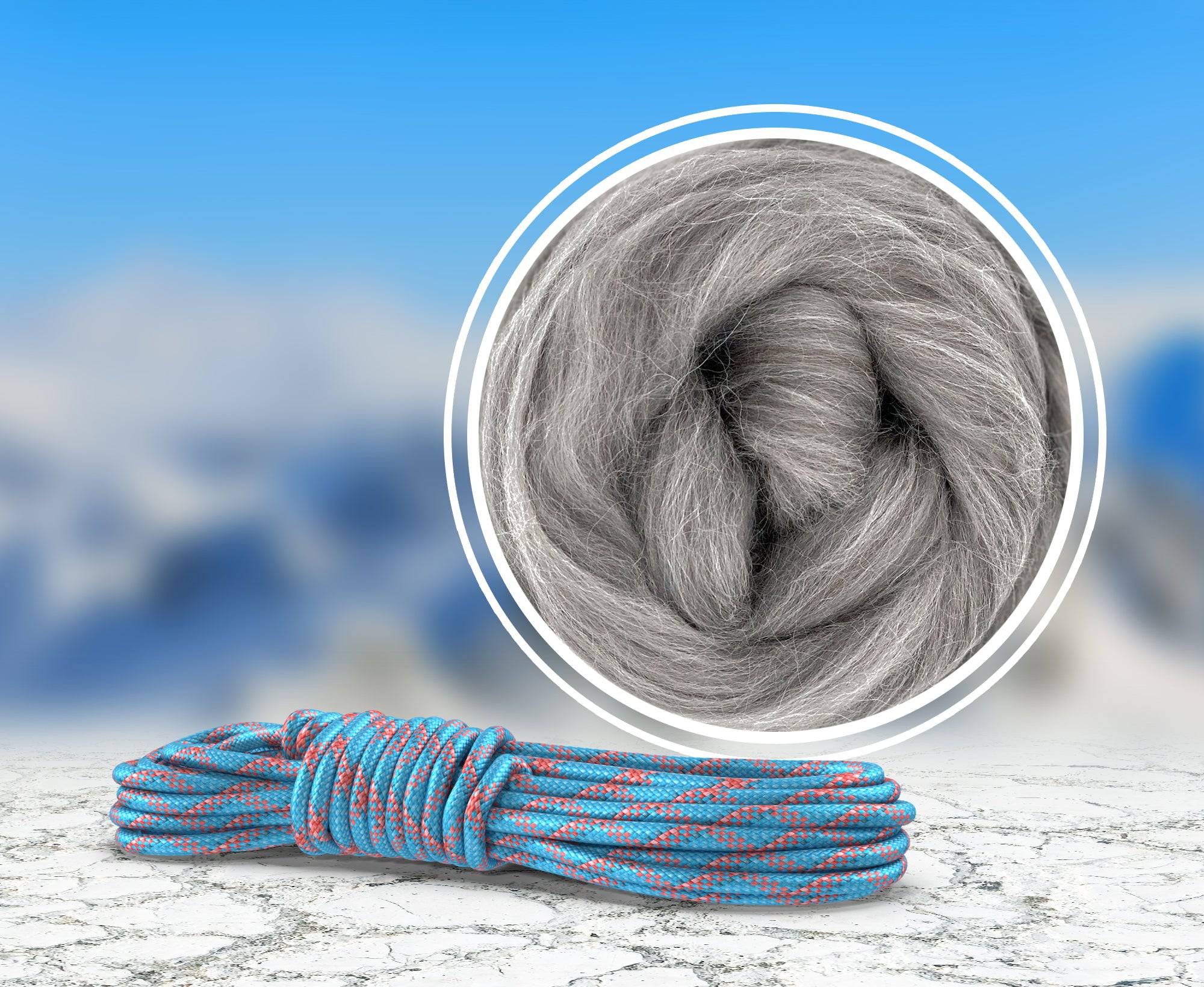 Eiger Grey alpaca crafting fibre – World of Wool Trade