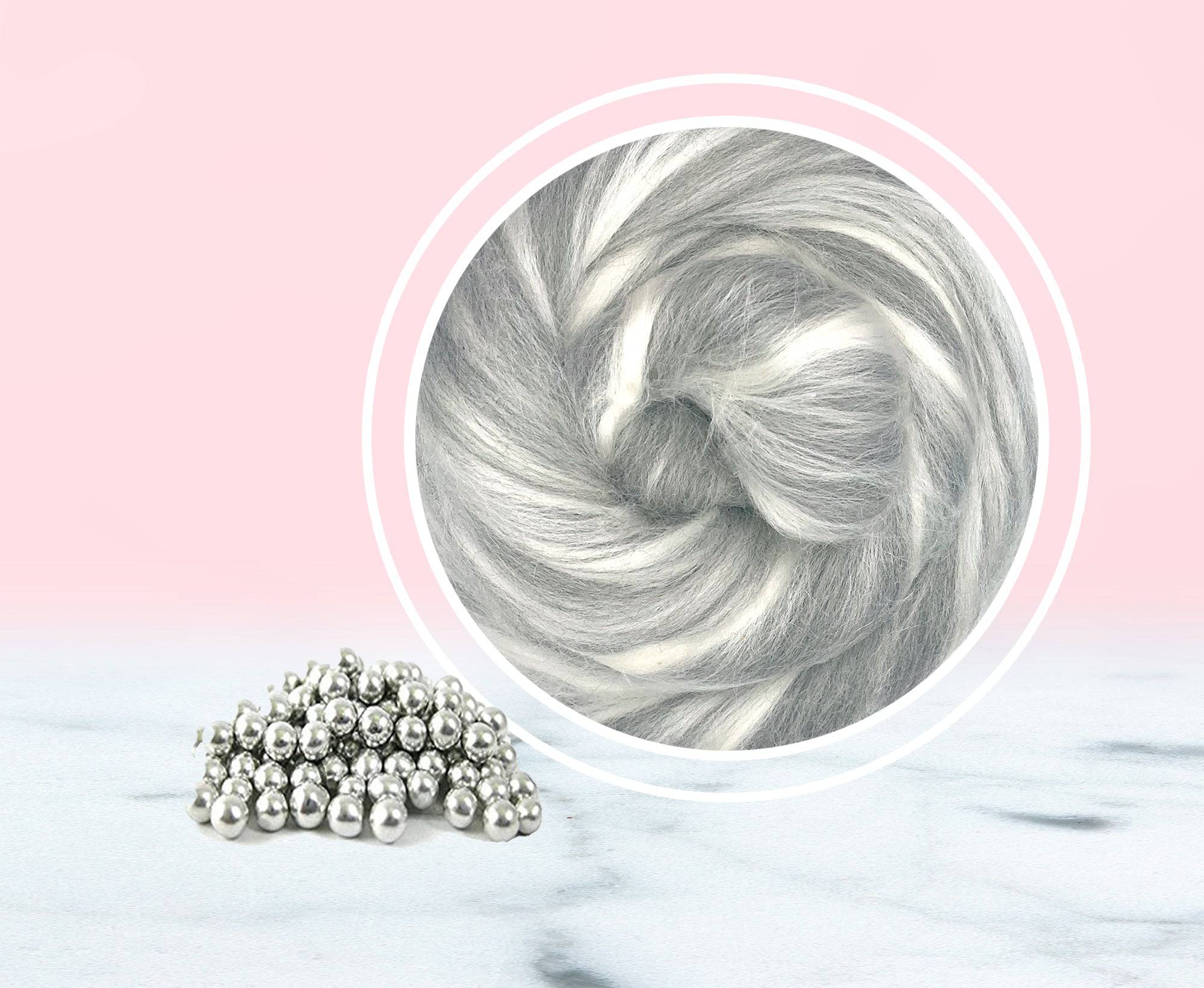 Sugar Pearls luxury spinning fibre – World of Wool Trade