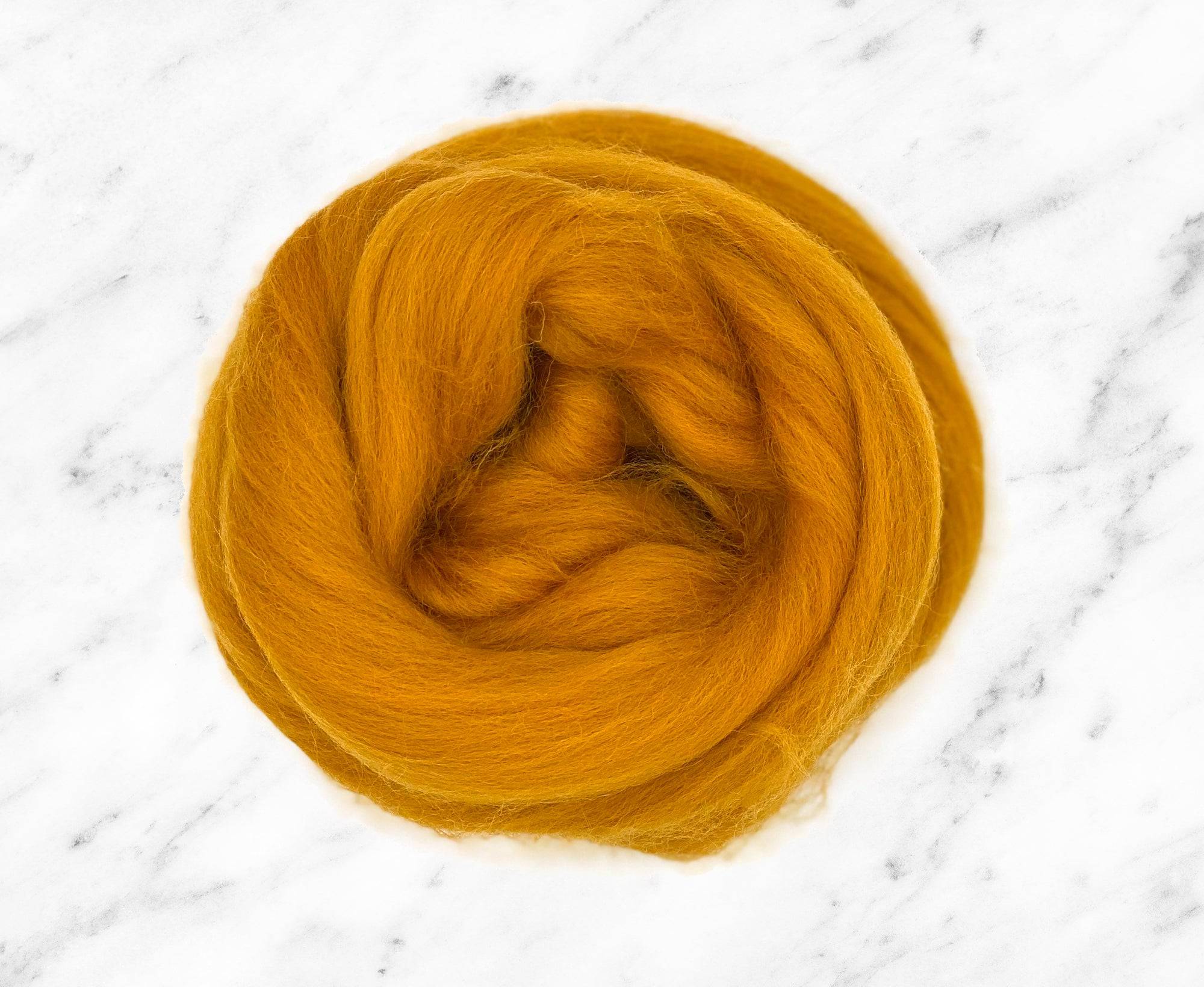 Corriedale Mustard | Yellow Felting, Spinning & Crafting Wool | COR21 ...