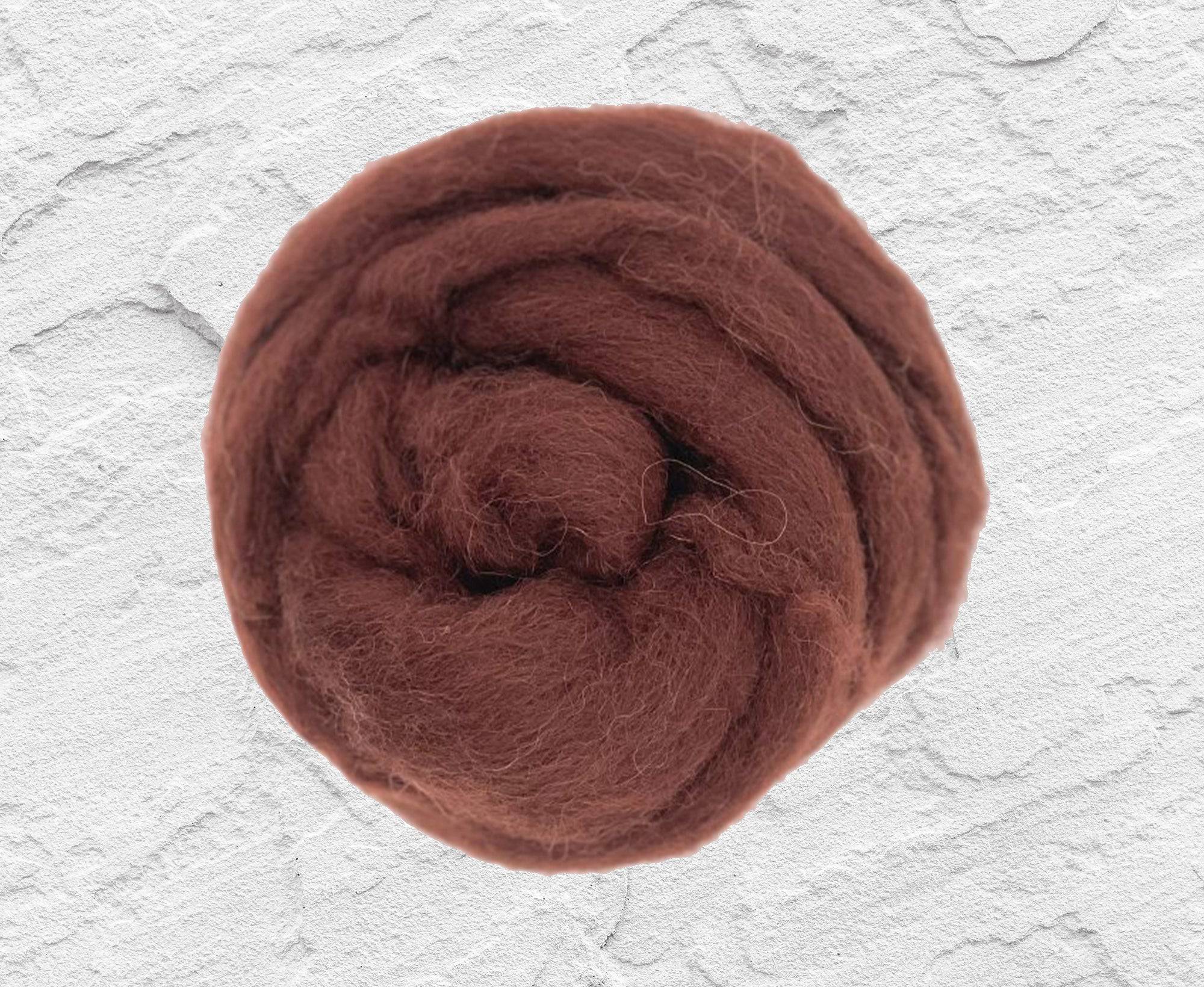 Shetland Chestnut | Brown Felting, Spinning & Crafting Wool | SH2023 ...