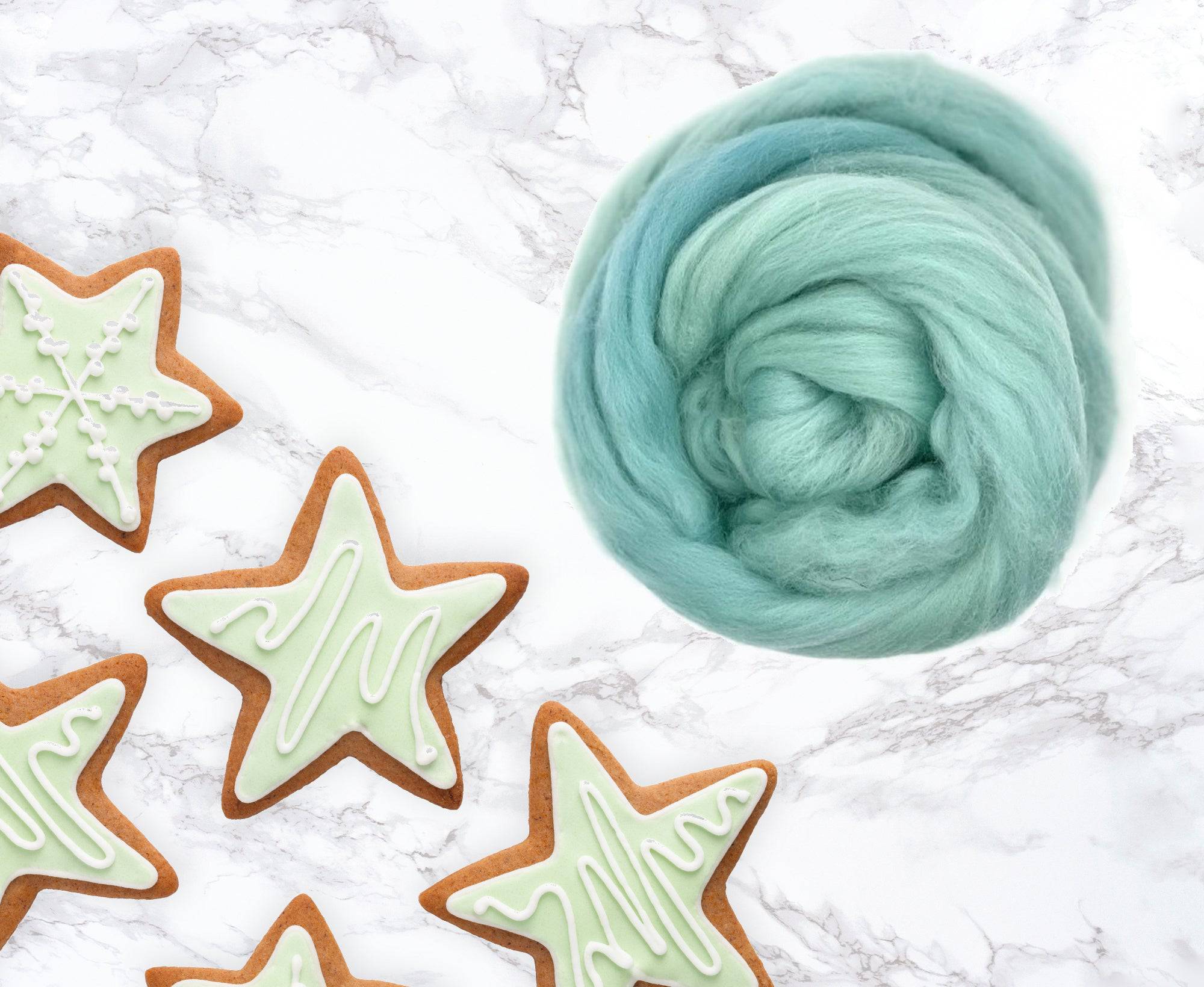 Superwash Merino Swirl | Green Felting, Spinning & Crafting Wool | SWM3 ...
