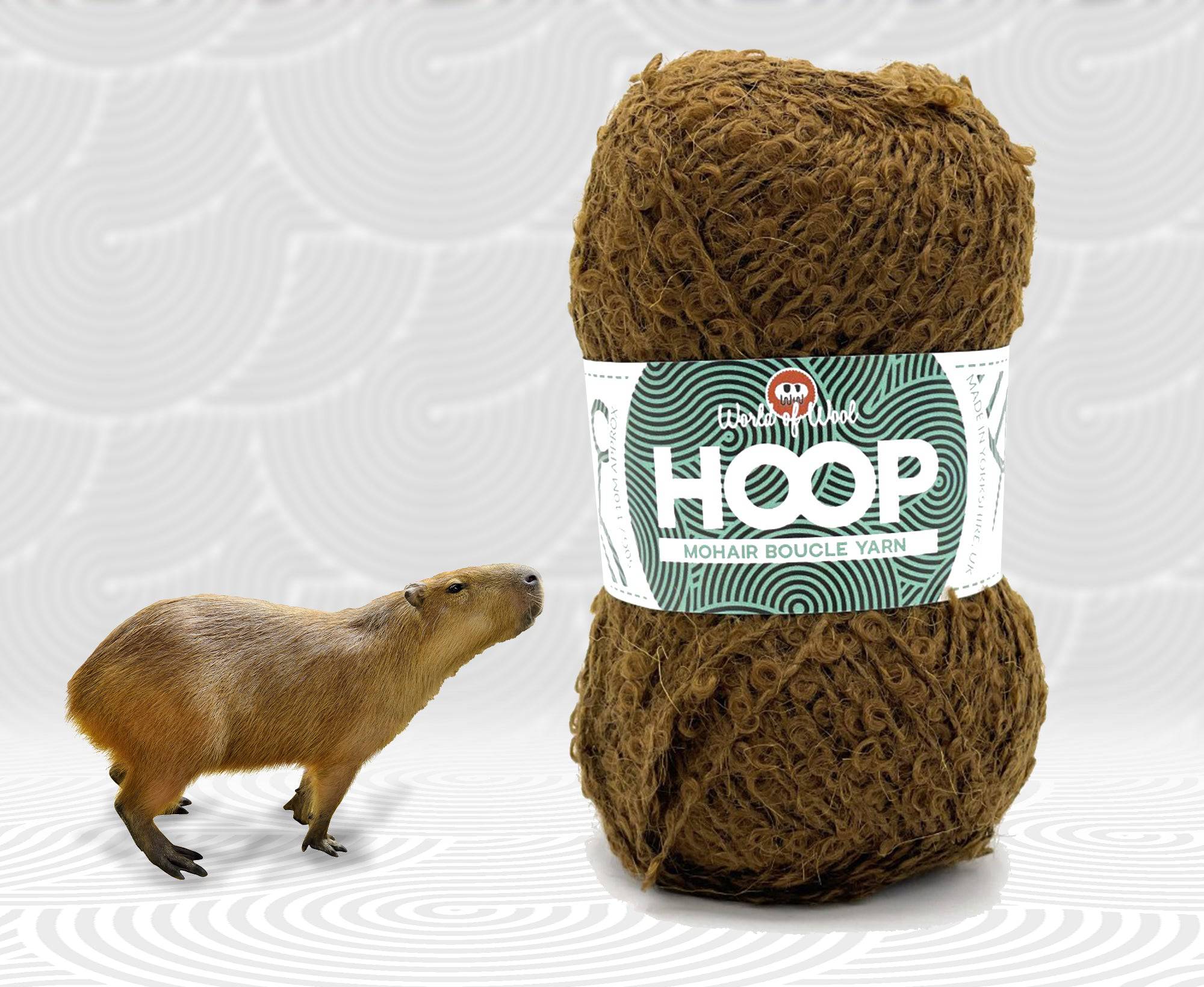 Capybara Mohair Hoop Boucle Yarn – World of Wool Trade
