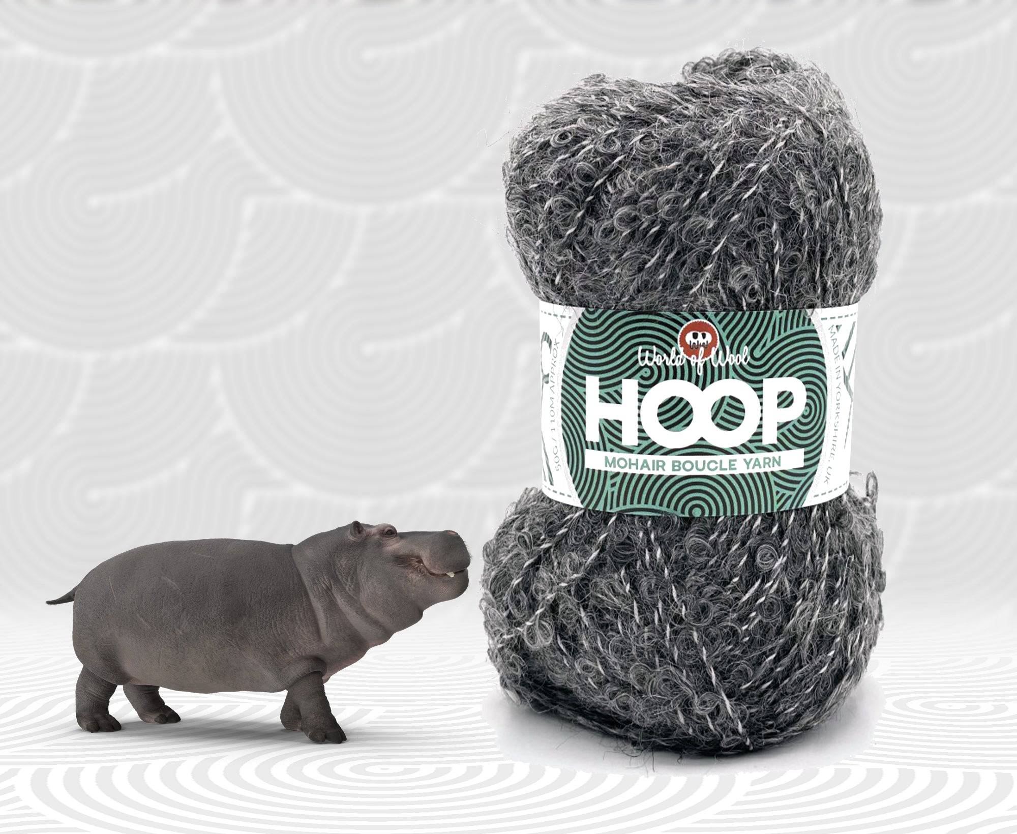 Hippo Mohair Hoop Boucle Yarn – World of Wool Trade