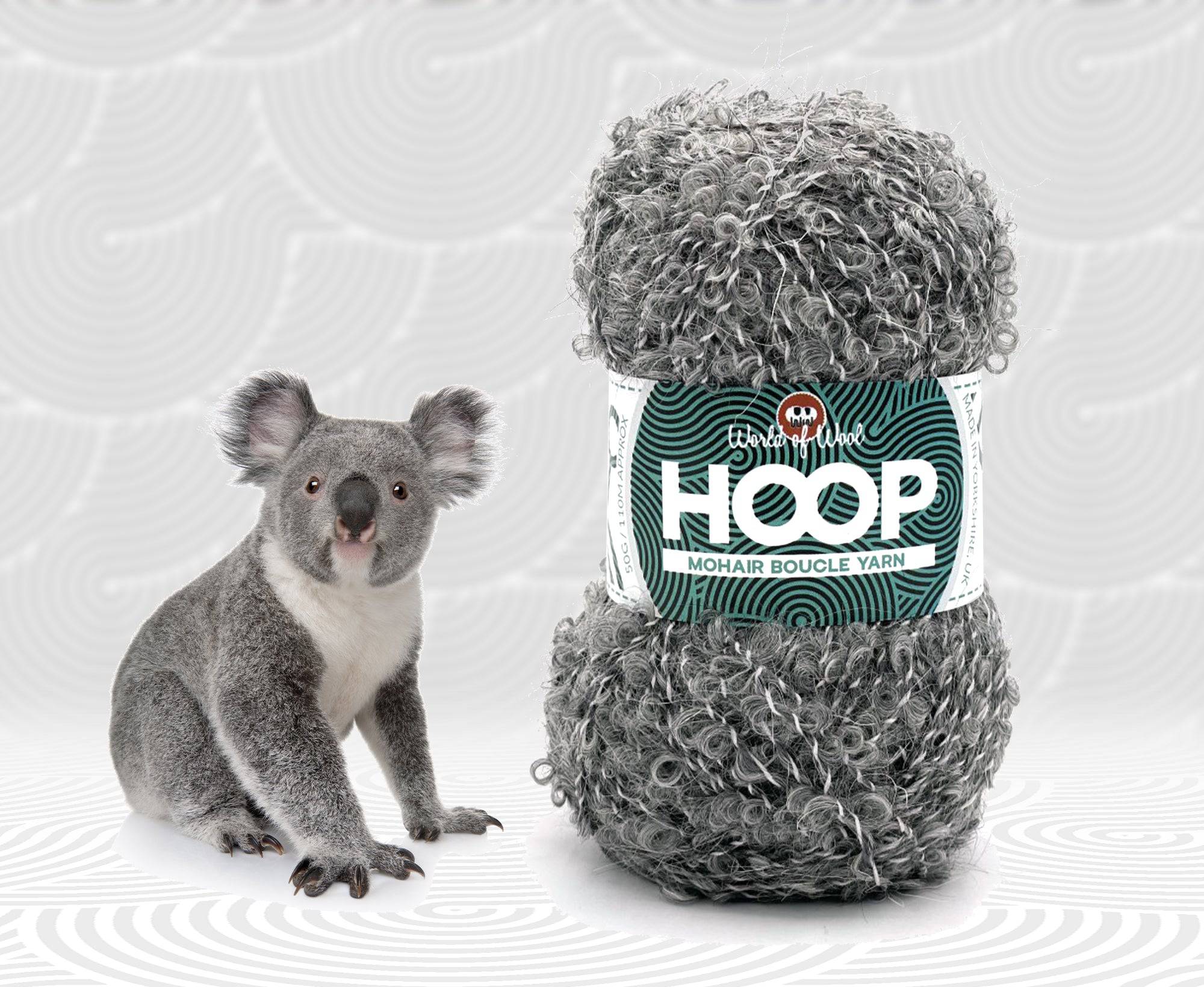 Koala Mohair Hoop Boucle Yarn – World of Wool Trade