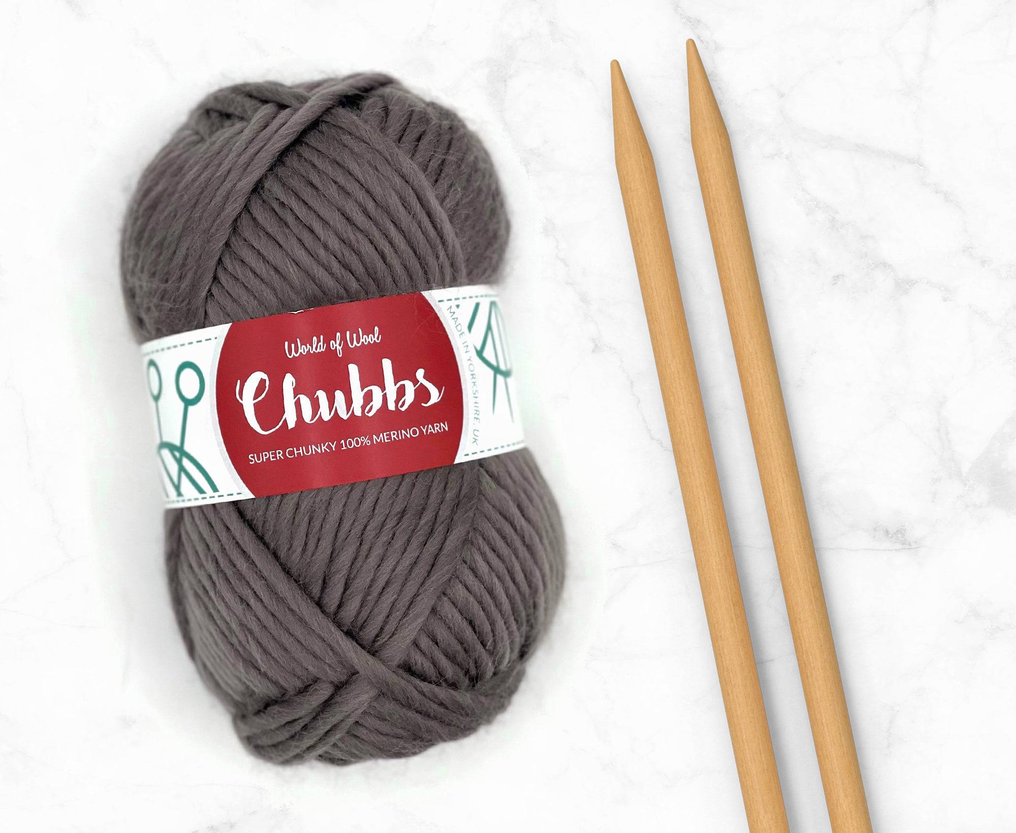 Pewter Merino Super Chunky Weight Yarn – World of Wool Trade